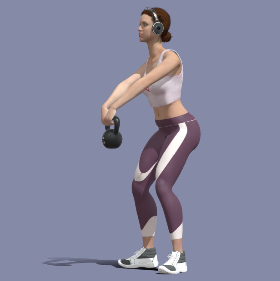 STL file Fitness girl・3D printable model to download・Cults
