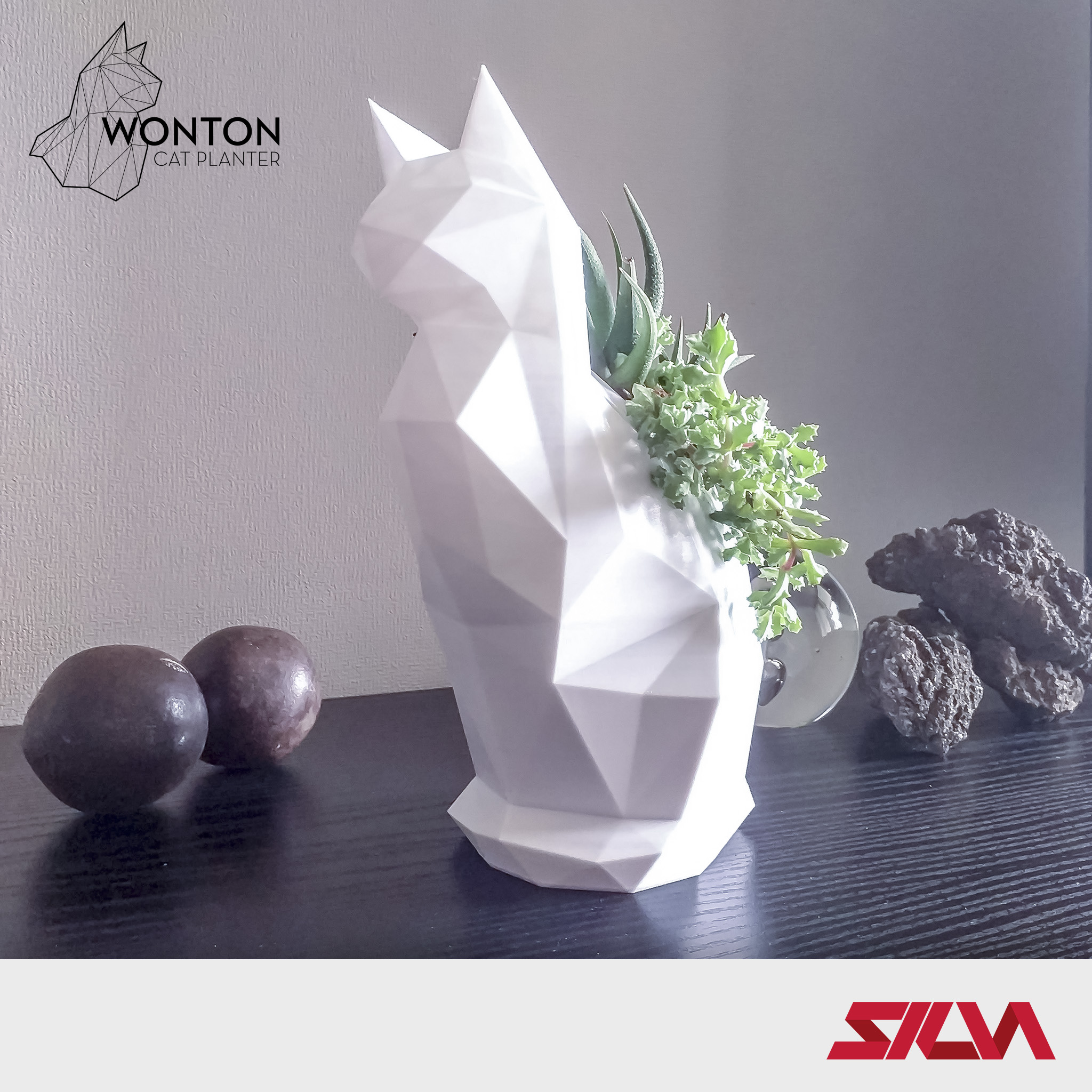 3D file Wonton Cat Planter・Model to download and 3D print・Cults