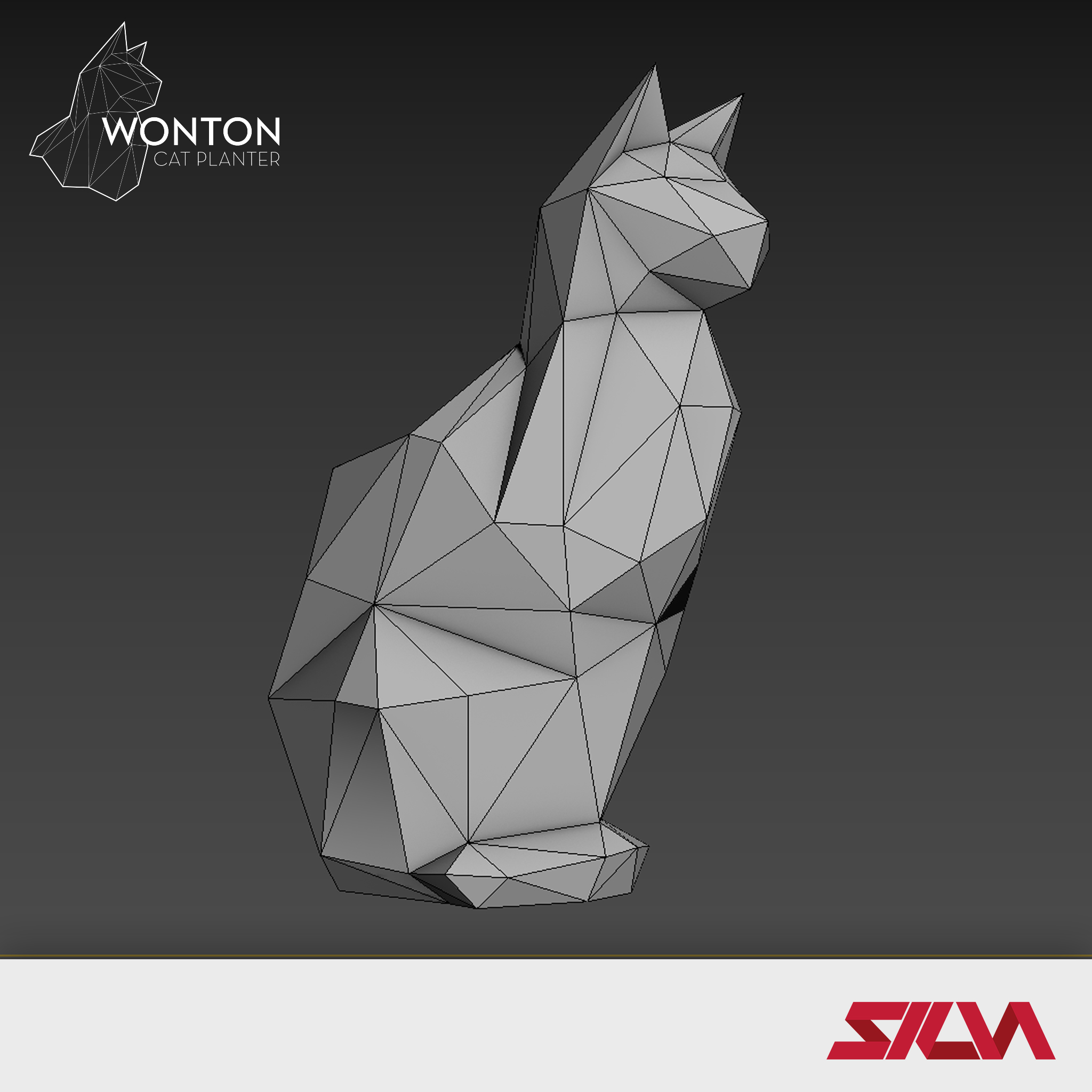 3D file Wonton Cat Planter・Model to download and 3D print・Cults