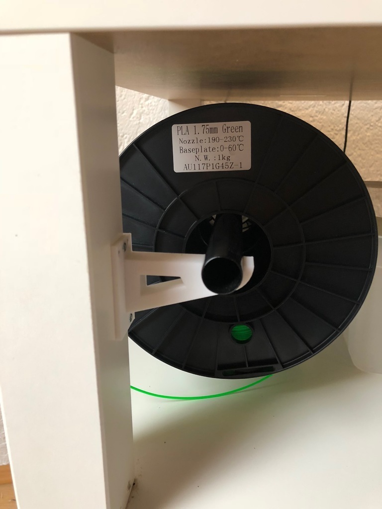 Free STL file Filament Holder (Ikea Lack)・3D print design to download・Cults