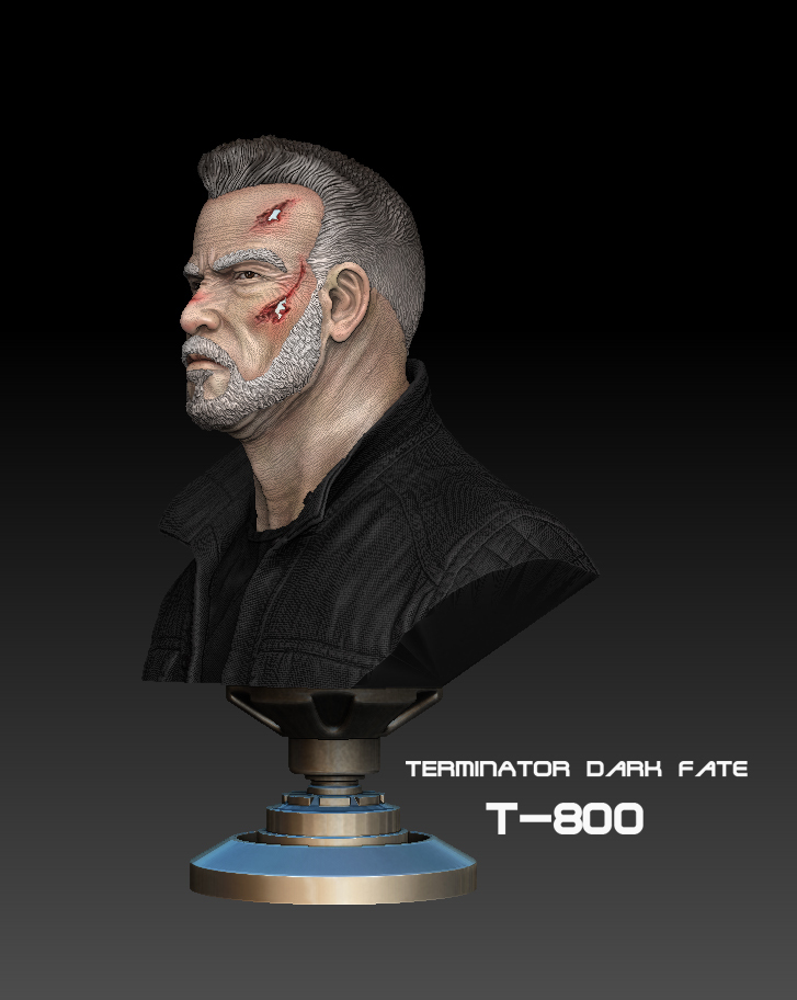 STL file Terminator Dark Fate・Model to download and 3D print・Cults