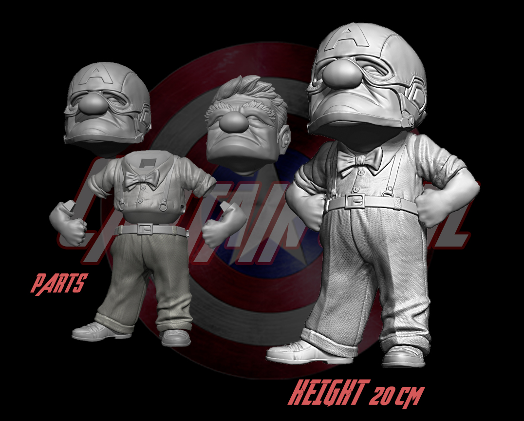 Archivo STL Capitán Carl 👾・Plan de impresora 3D para descargar・Cults