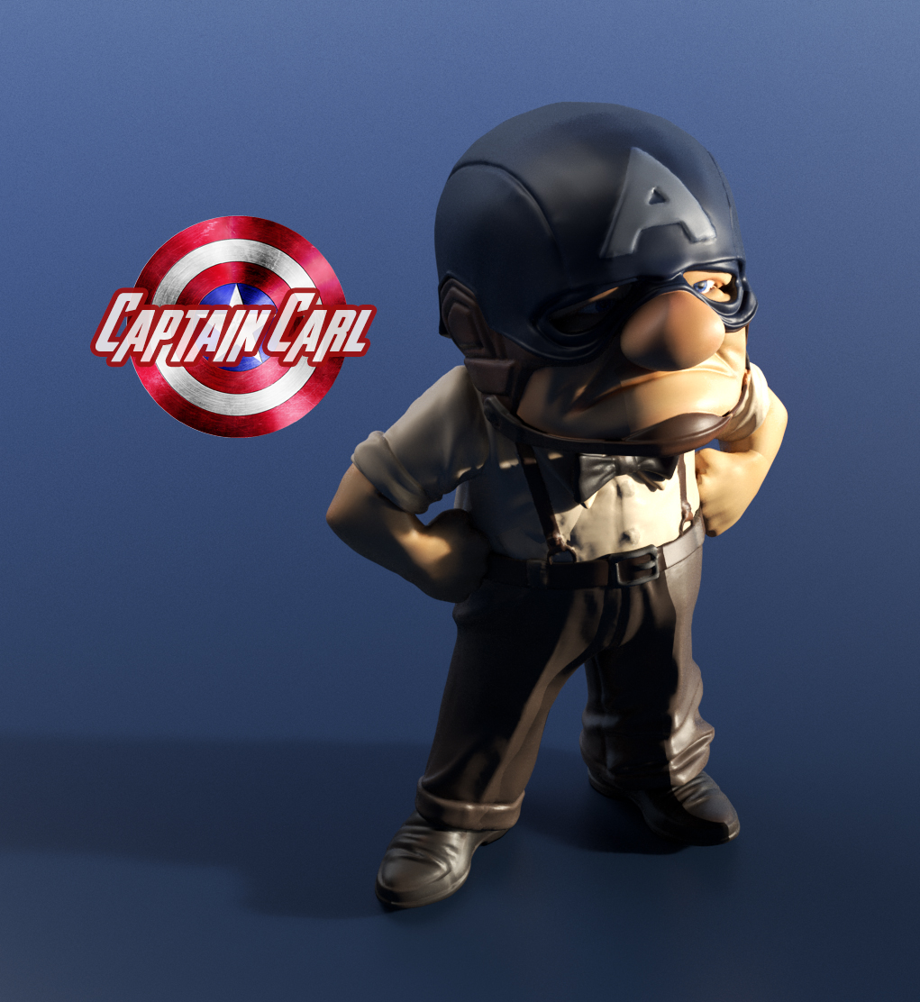 Archivo STL Capitán Carl 👾・Plan de impresora 3D para descargar・Cults