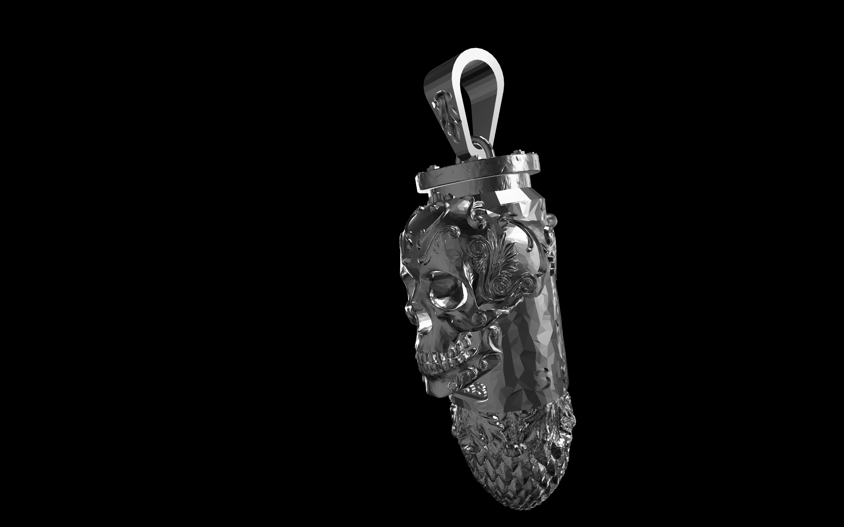 STL file PENDANT - SILVER BULLET・3D printer design to download・Cults