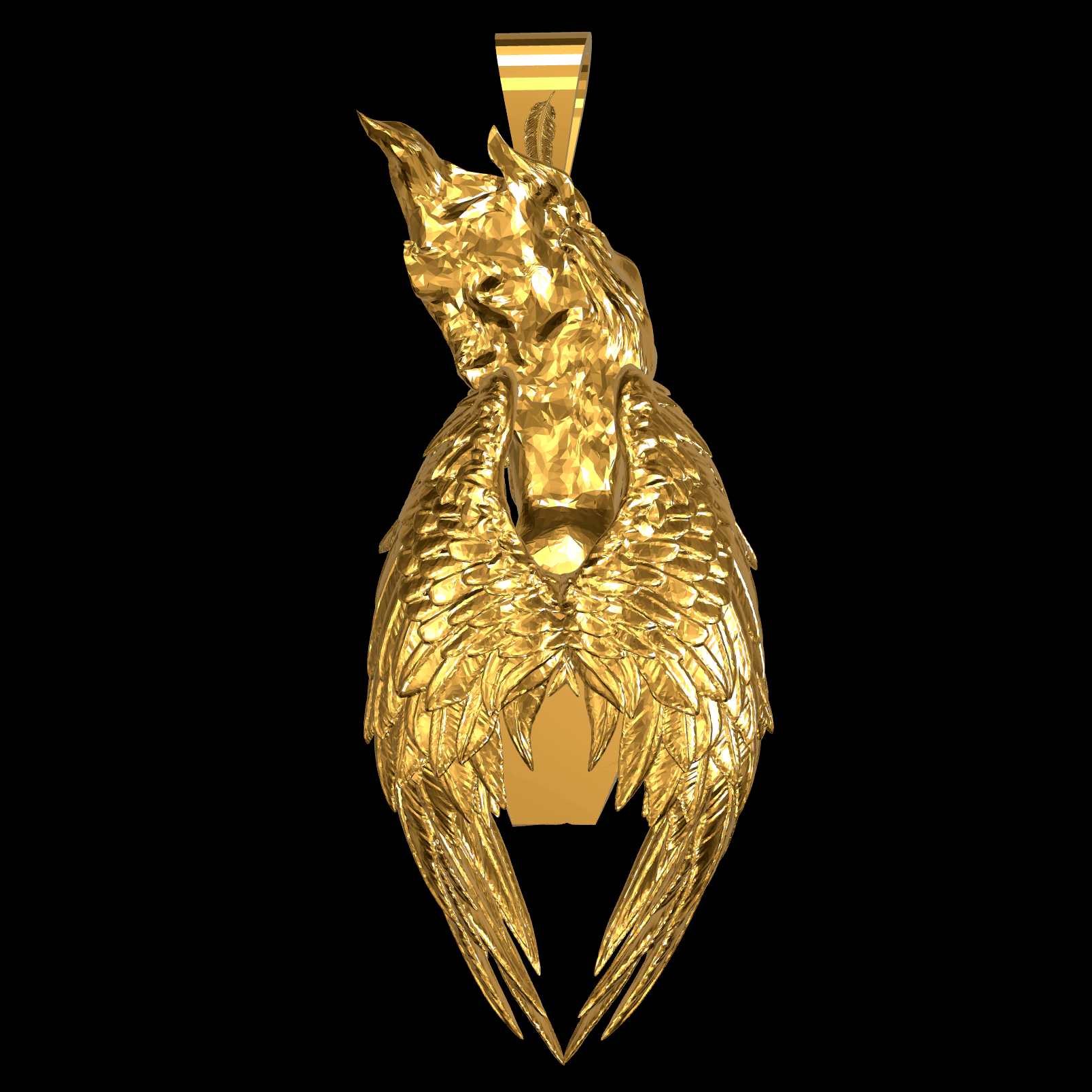 STL file Angel Bust Pendant・3D printable design to download・Cults