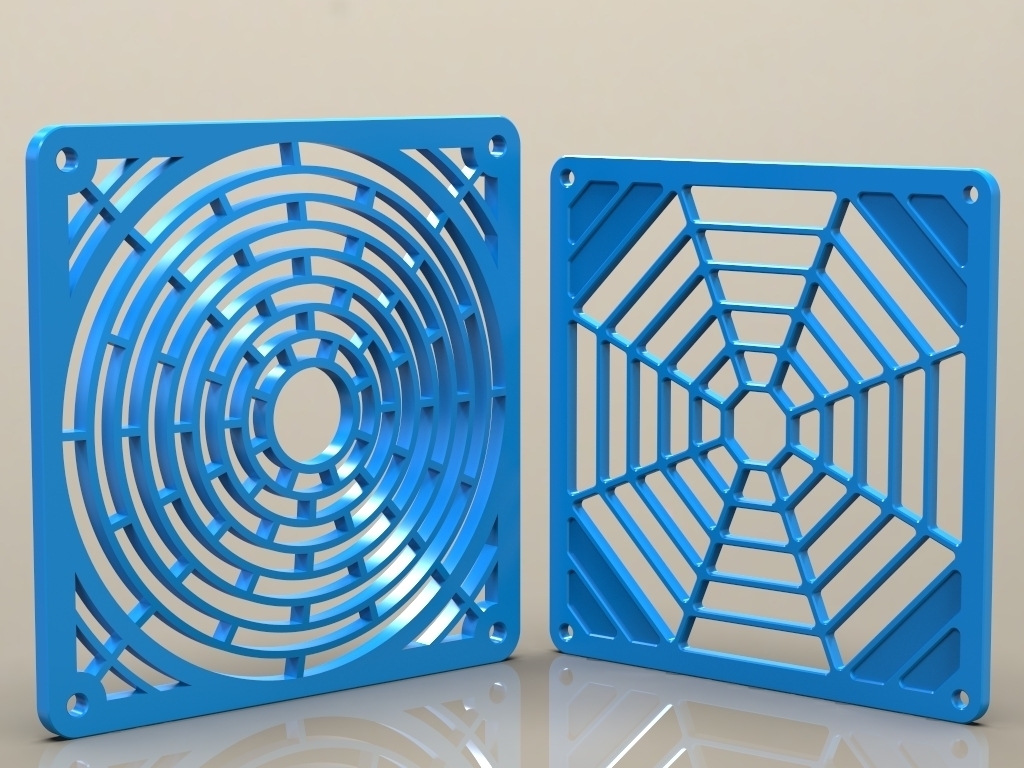 Free STL file Fan Grill #1 & 2・3D printer model to download・Cults