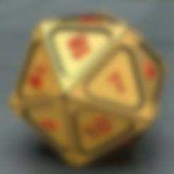 Download STL file 20 sided Dice • 3D printer object ・ Cults