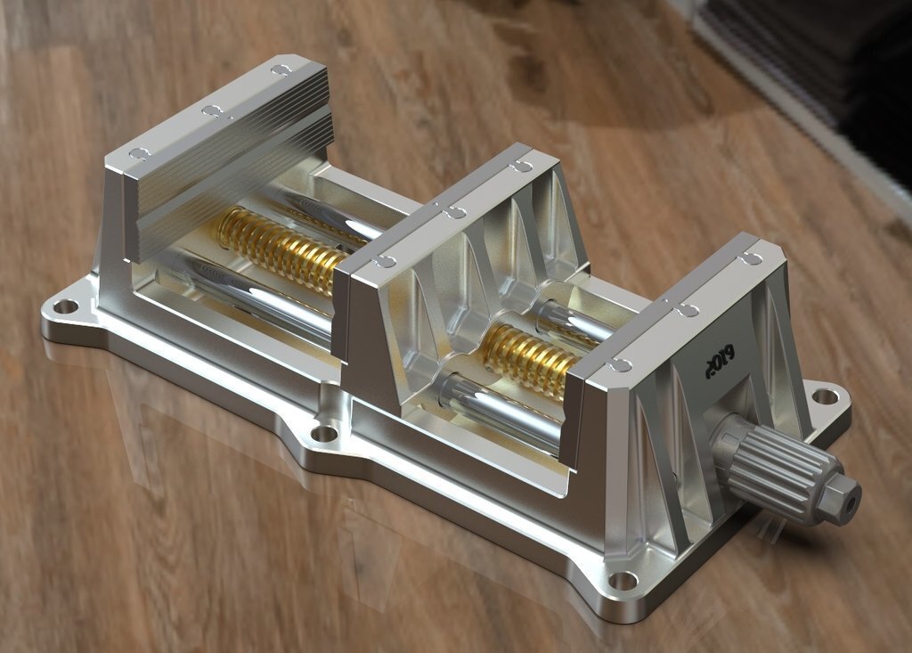 Free STL file Machine Vise V1.0 🔧・3D printing model to download・Cults