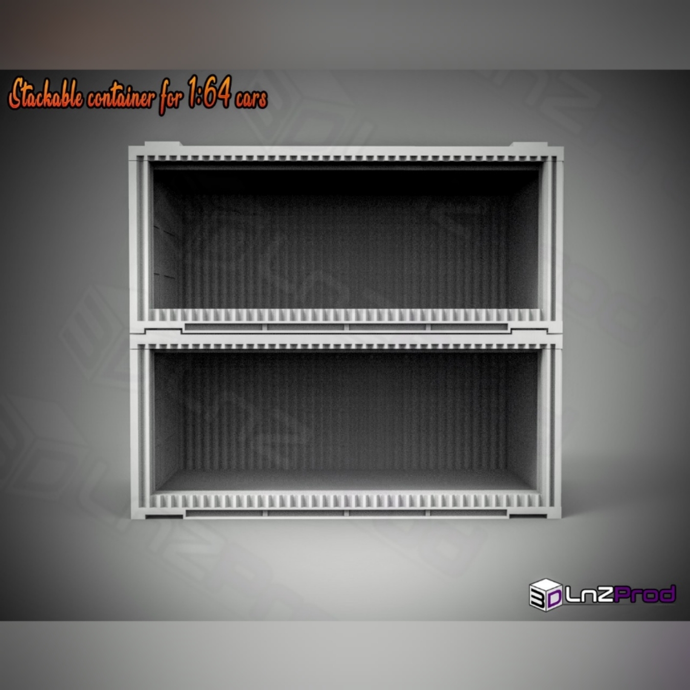 3D file Stackable container for 1:64 cars・3D print design to download・Cults