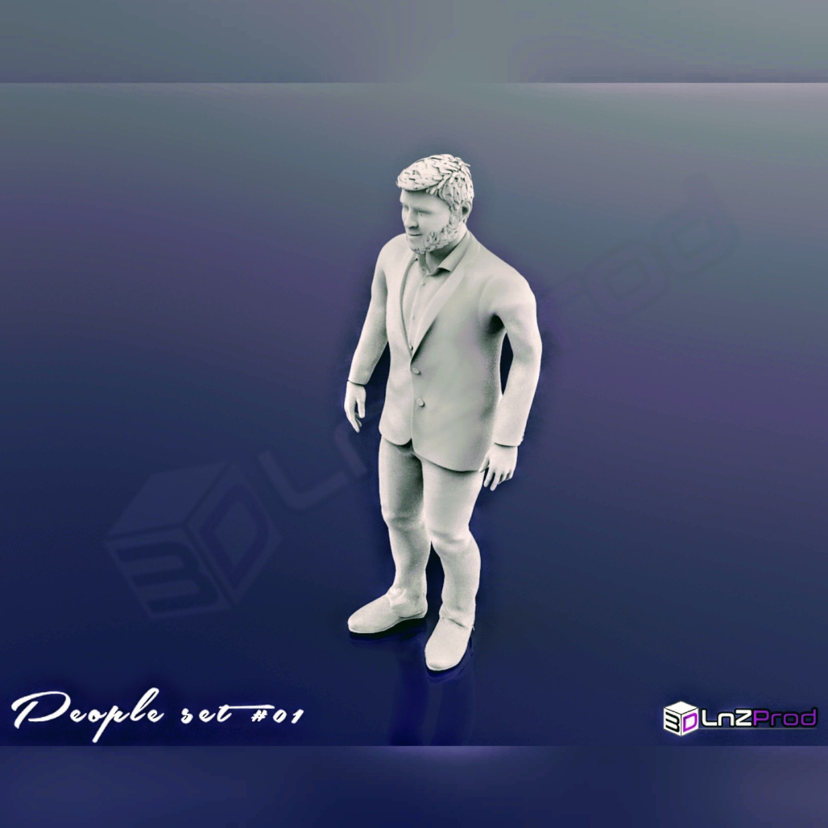 3D file People set scale models #1・Design to download and 3D print・Cults