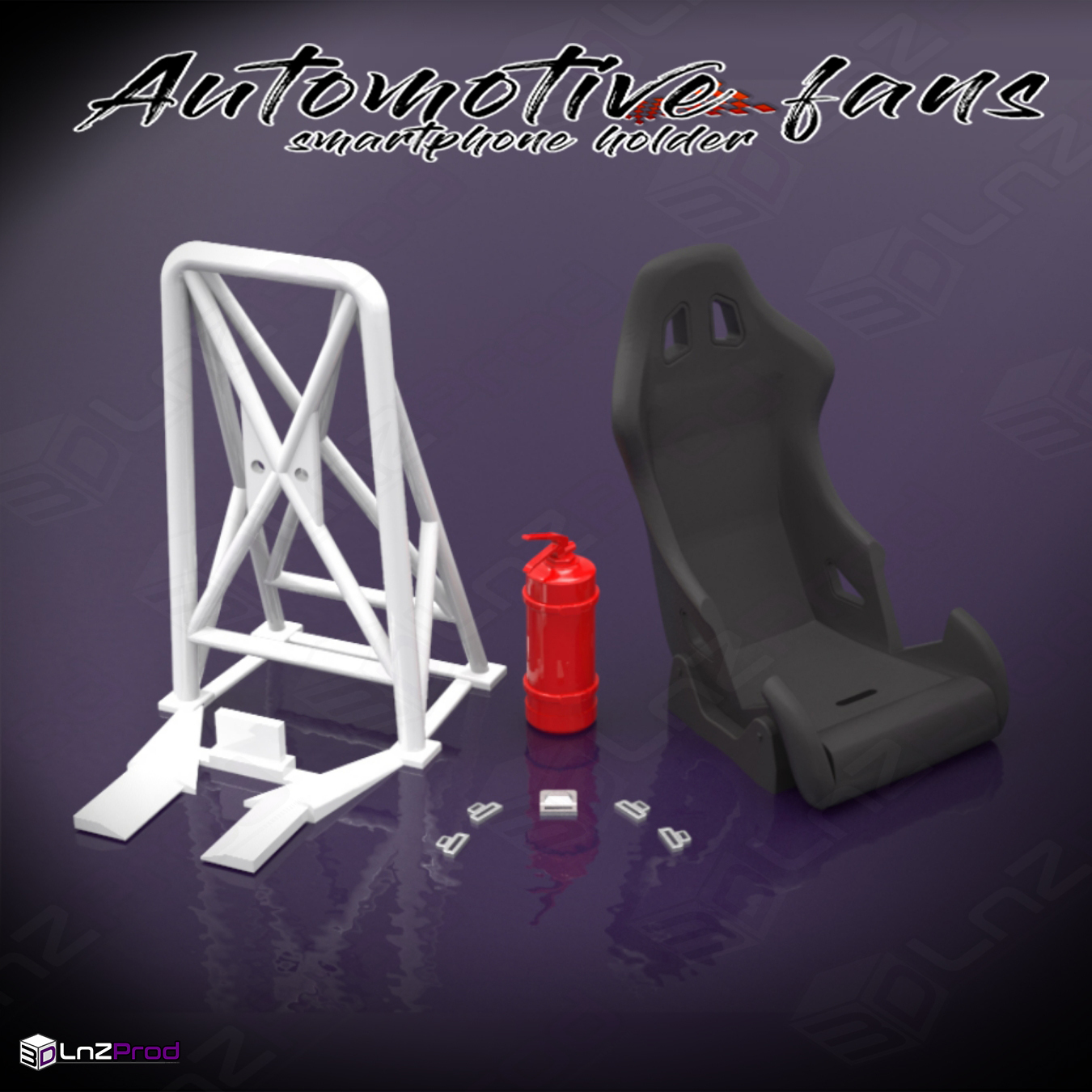 3D file Smartphone holder for automotive fans 📱・Model to download and ...