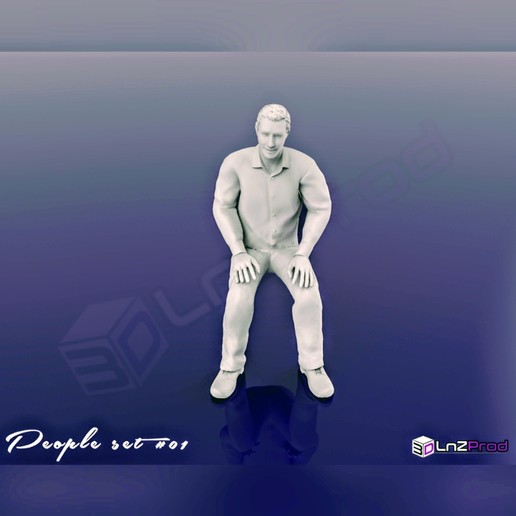 Download STL file People set scale models #1 • 3D printer model ・ Cults