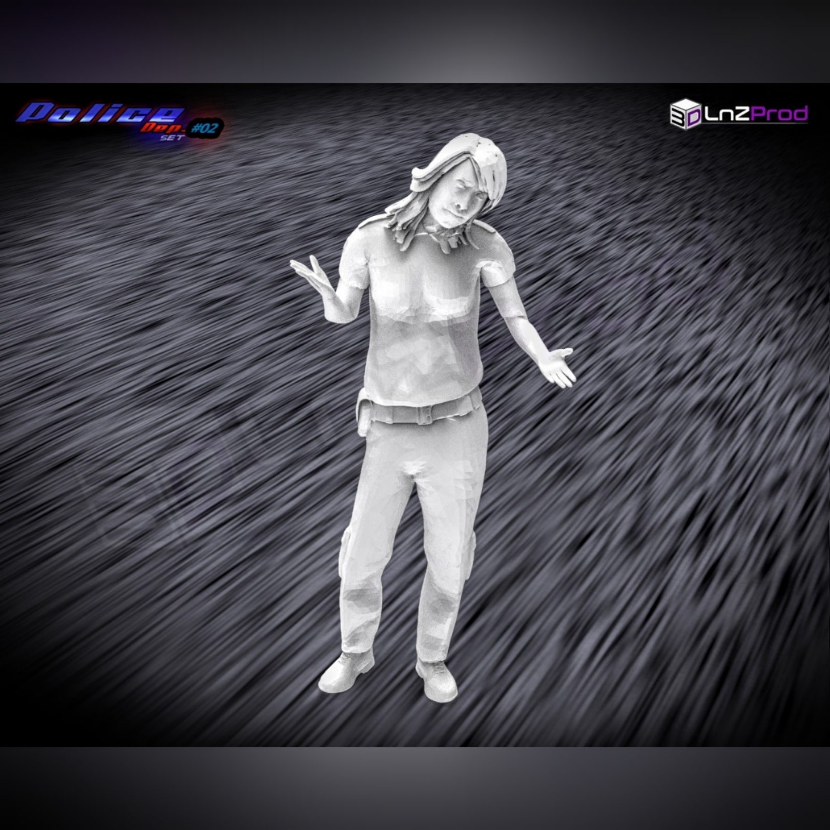 3D file Police Department set scale models #02 🚓・3D printer design to ...