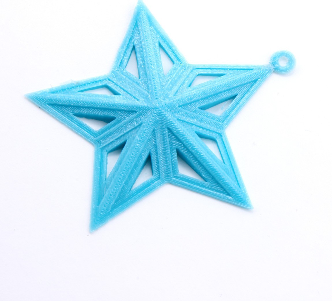 Free STL file Shimmering Star Ornament・3D printing model to download・Cults