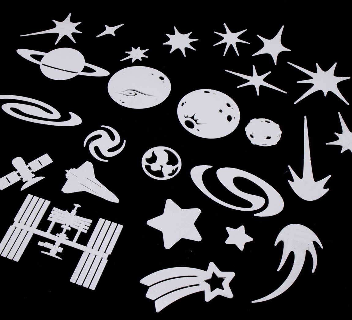 Free STL file Space Decals 🛰・Object to download and to 3D print・Cults