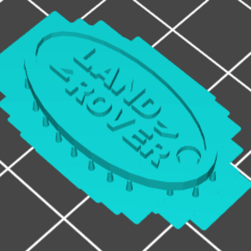 Download free 3D printing files Land Rover Logo Keyfob ・ Cults