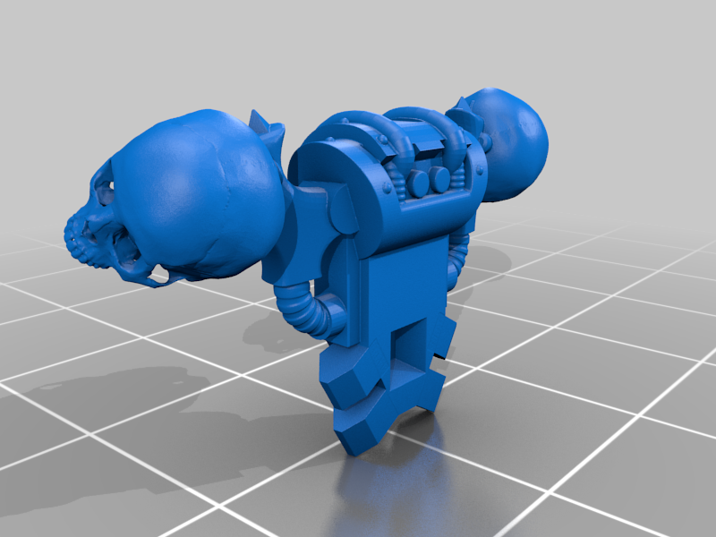 Free STL file Backpack Skull Chaos・3D printable model to download・Cults