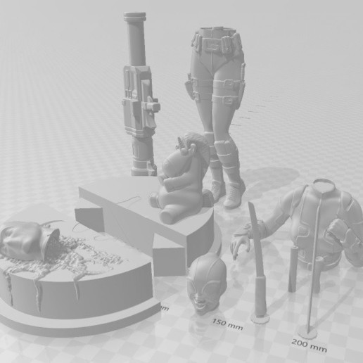 Download free STL file Gwenpool UPDATED!! Again!!! • 3D printer ...