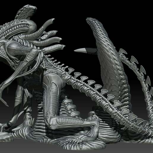 Download STL file Warrior Alien • 3D printable model ・ Cults