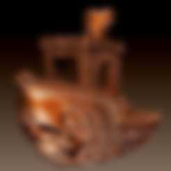Download free STL file Ghostship Benchy • 3D printer design ・ Cults