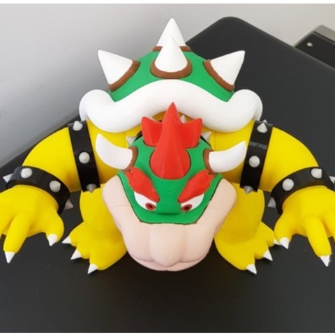 Download free STL file Bowser from Mario games - Multi-color ・ Cults