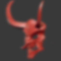 Download STL file blood moon thresh mask • 3D printing design ・ Cults