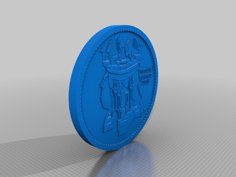 Free 3D file Immortal Fortress Challenge Coin・Design to download and 3D ...