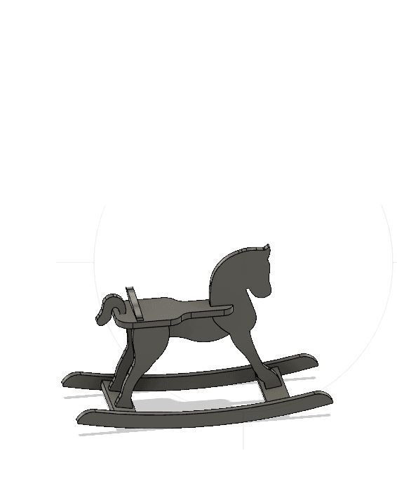 STL-Datei Rocking horse・3D-druckbares Modell zum herunterladen・Cults