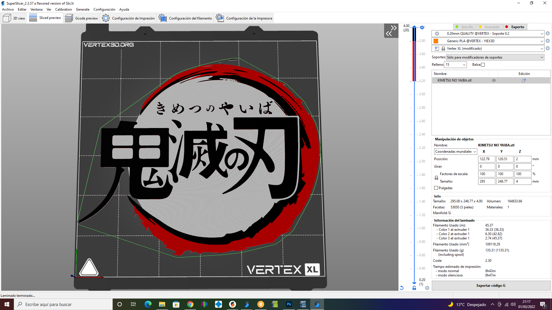 STL file Kimetsu no yaiba logo : Demon Slayer・3D printer model to ...