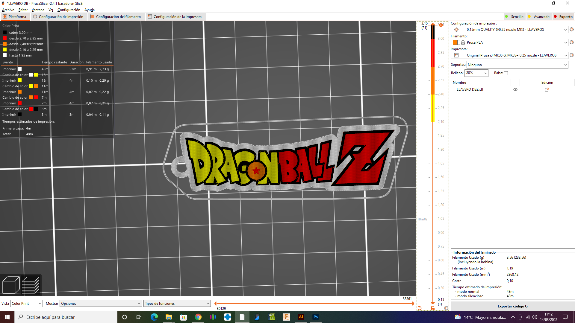 STL file Dragon Ball Z keychain・Model to download and 3D print・Cults