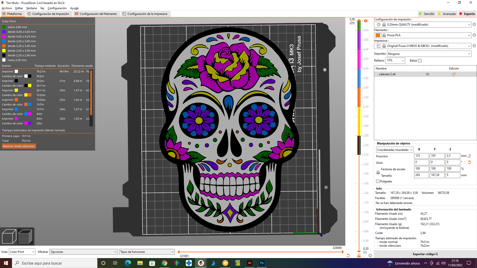 STL file Calavera mexicana・3D printing idea to download・Cults