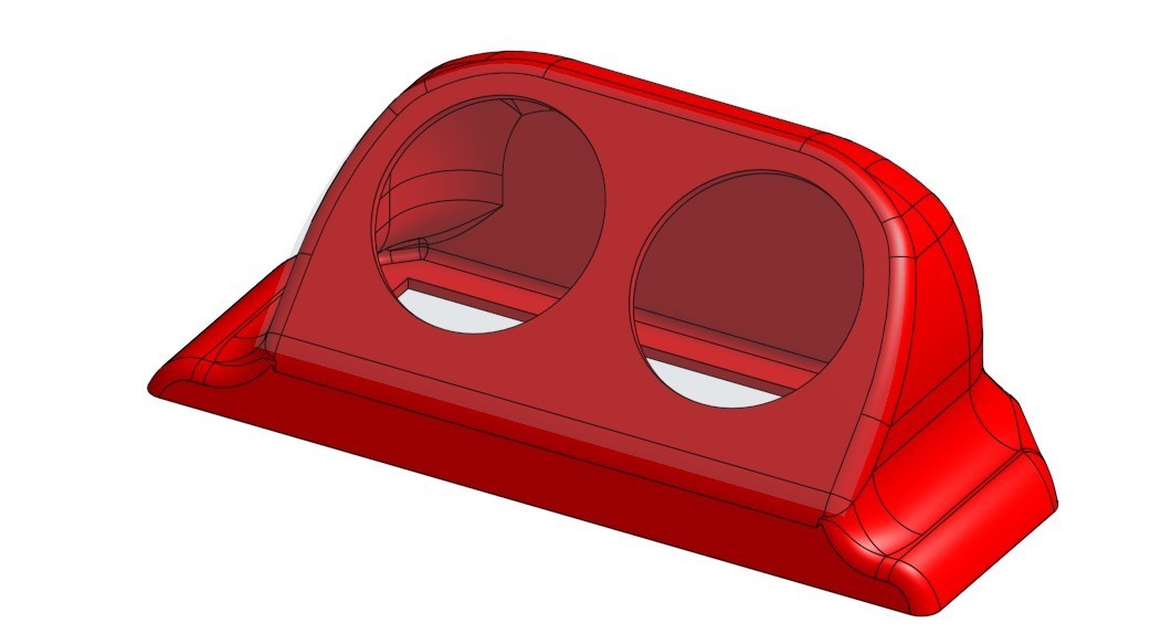 STL file Twin 52mm Gauge Pod 🚗・Model to download and 3D print・Cults