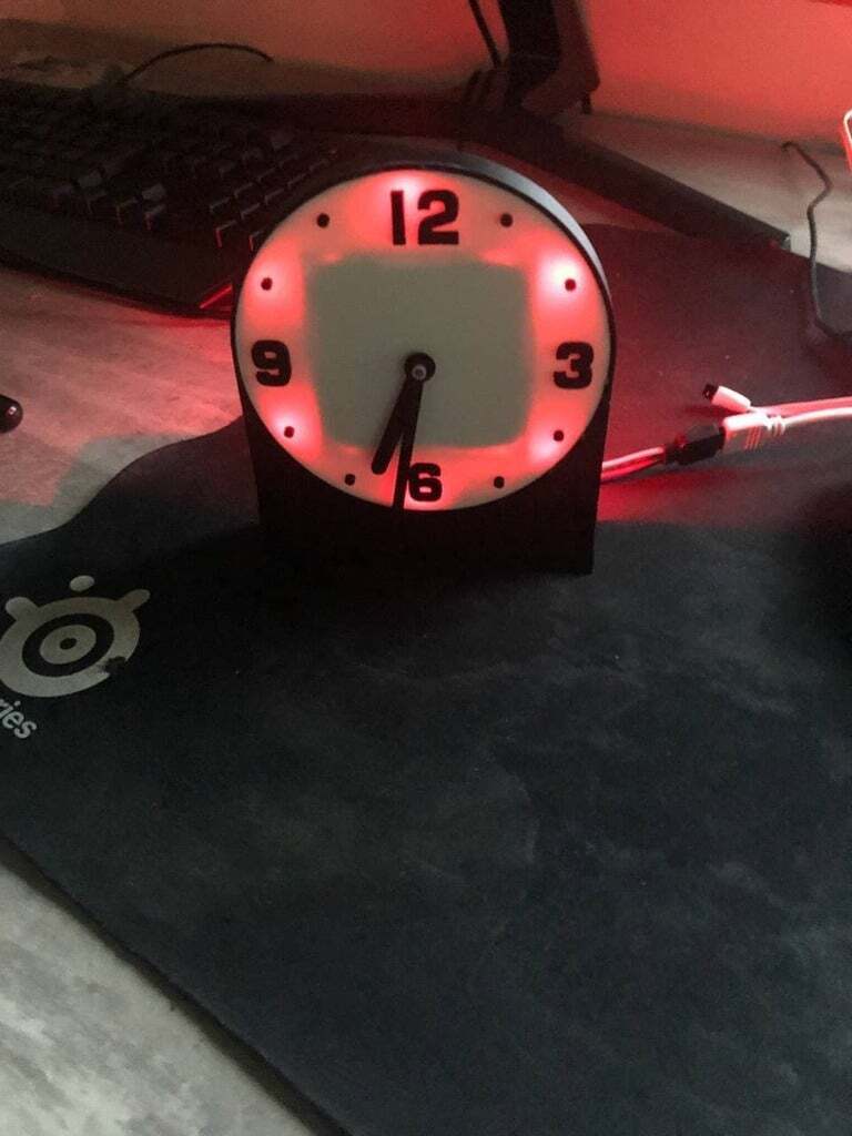 Free STL file Clock LED・3D printer design to download・Cults