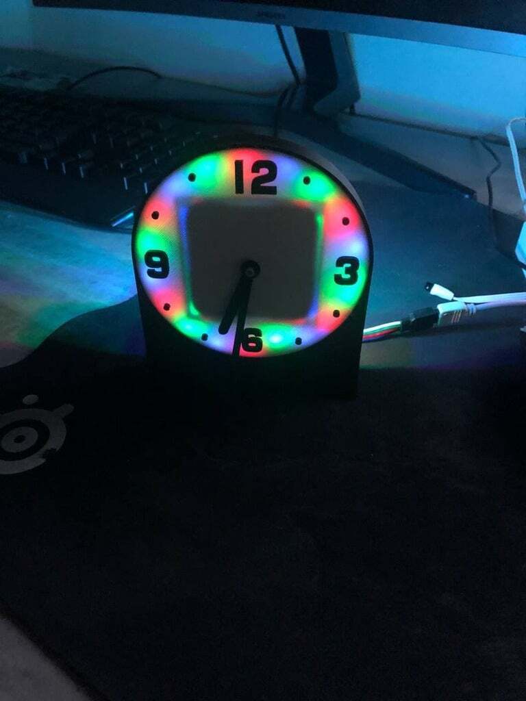 Free STL file Clock LED・3D printer design to download・Cults