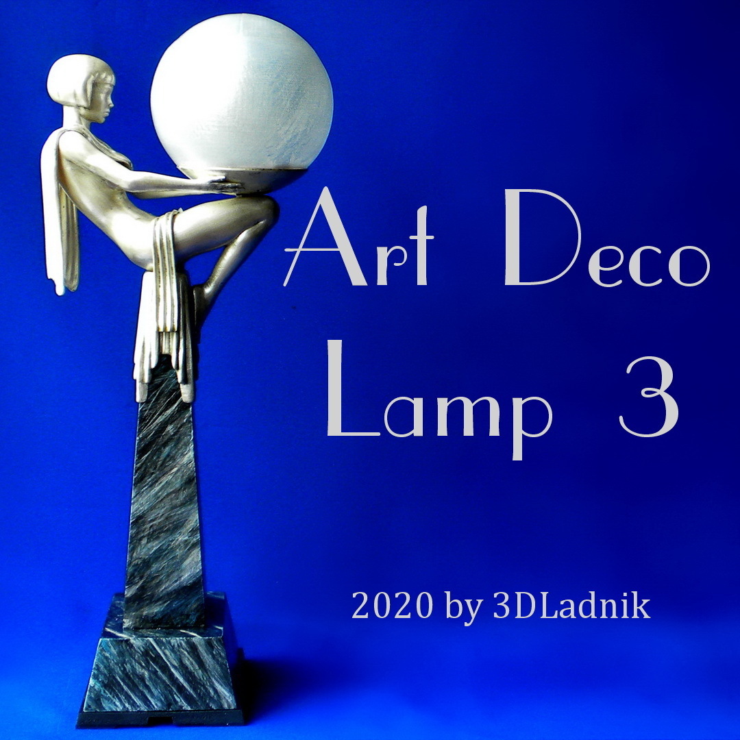Datei STL Art Deco LED Lamp 3 🎨・Modell für 3D-Druck zum herunterladen・Cults