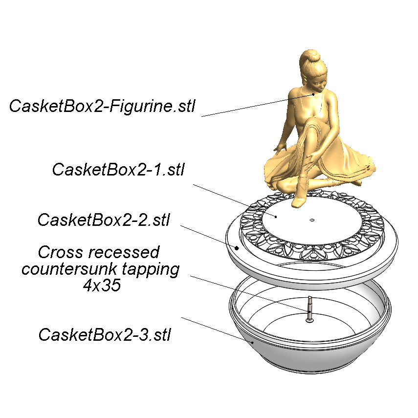 STL file Jewelry Box 2・3D printing idea to download・Cults