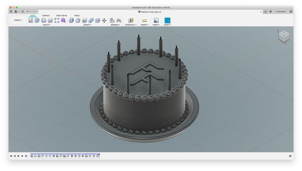 Free STL file Filament Frenzy's Be-day Cake・Template to download and 3D ...