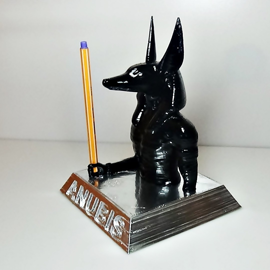 STL file PEN HOLDER, ANUBIS 🖊️・3D printer model to download・Cults