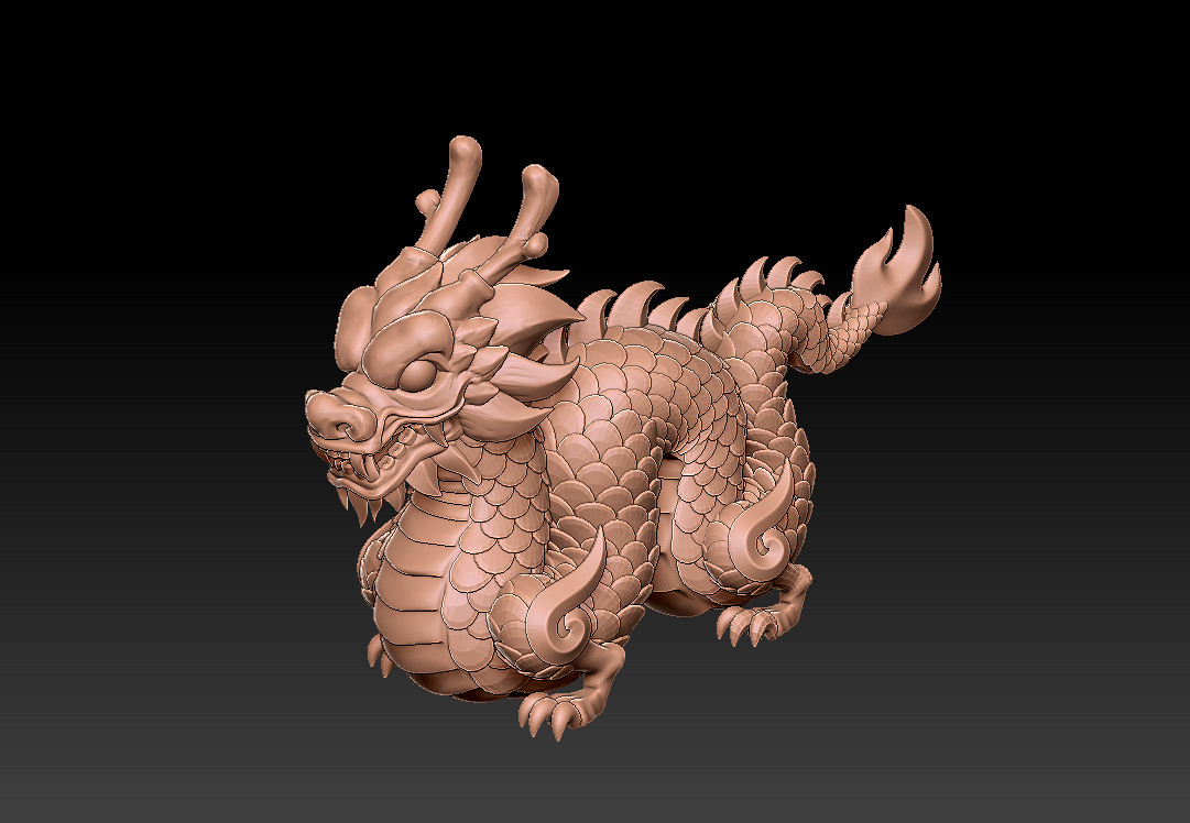 STL file cute dragon ornament・3D print model to download・Cults