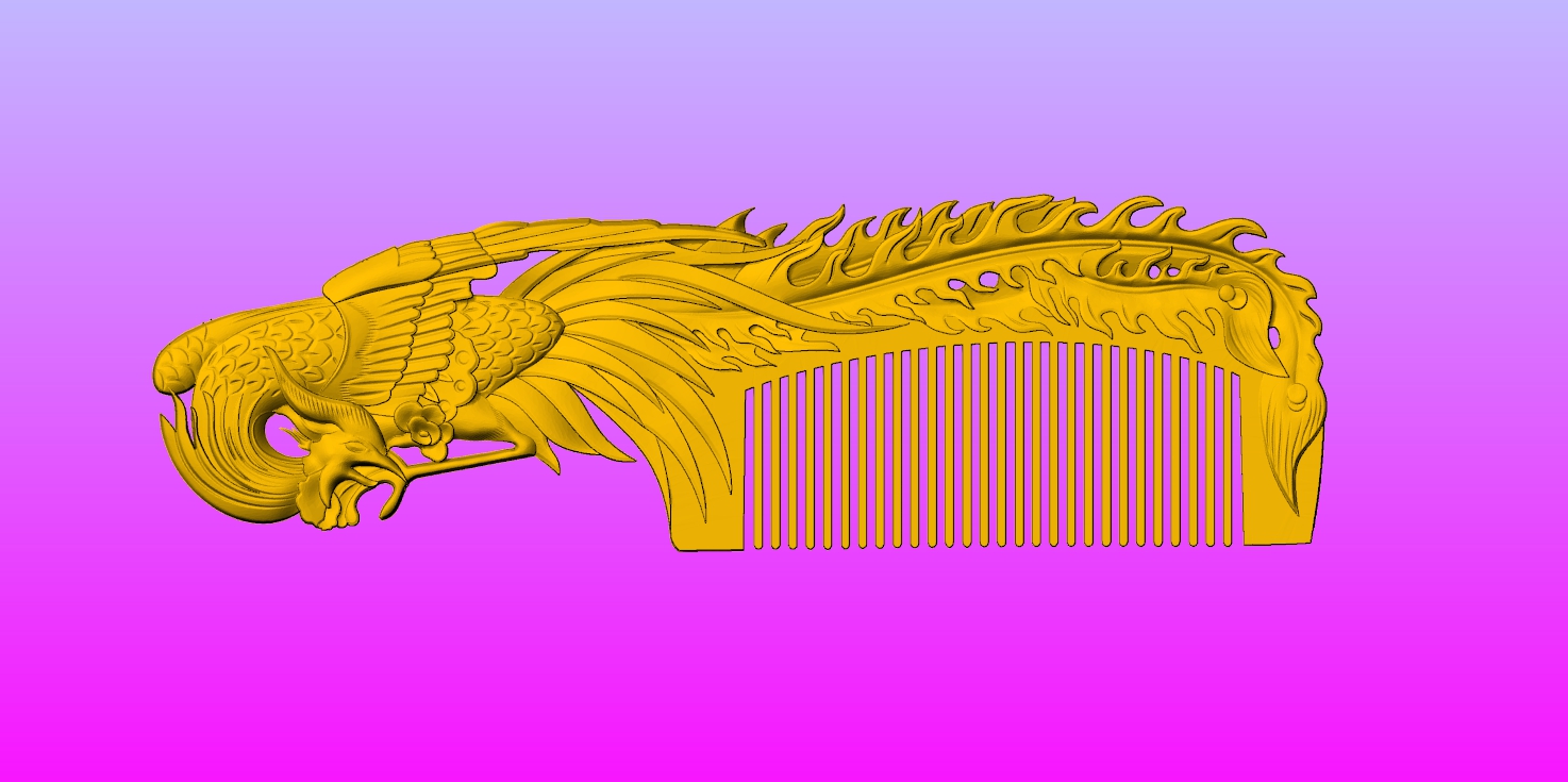 3D file Classic phoenix comb・3D printable model to download・Cults