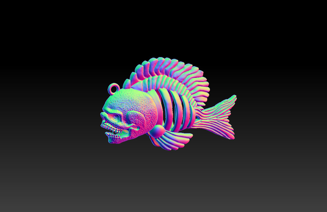 STL file fishbone pendant 💍・3D printing template to download・Cults