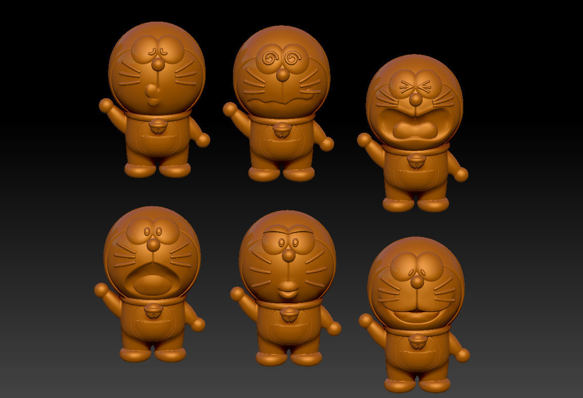 STL file doraemon say hello 7-12・3D printing model to download・Cults