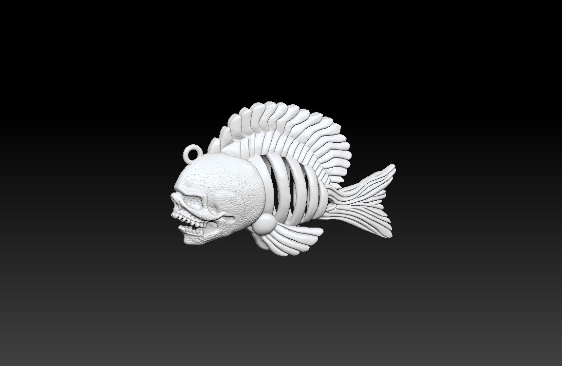 STL file fishbone pendant 💍・3D printing template to download・Cults