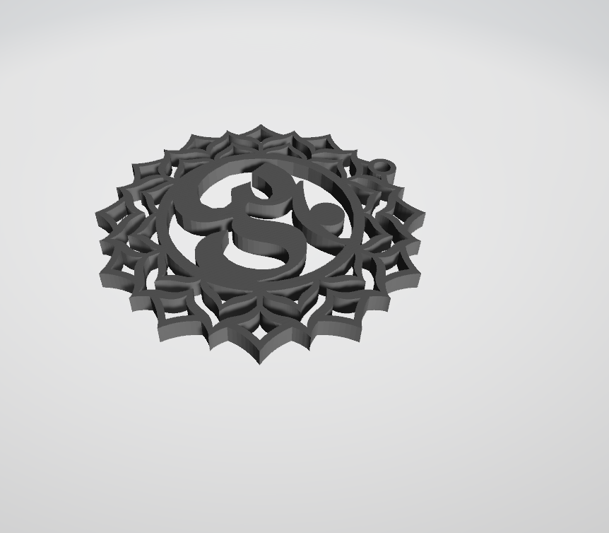 Free STL file Om Mandala Keychain・3D printable object to download・Cults