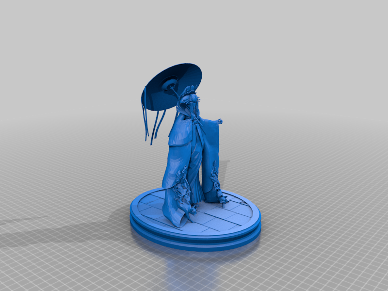 Free STL file Geisha Feudal Japan. 🇯🇵・Template to download and 3D print ...