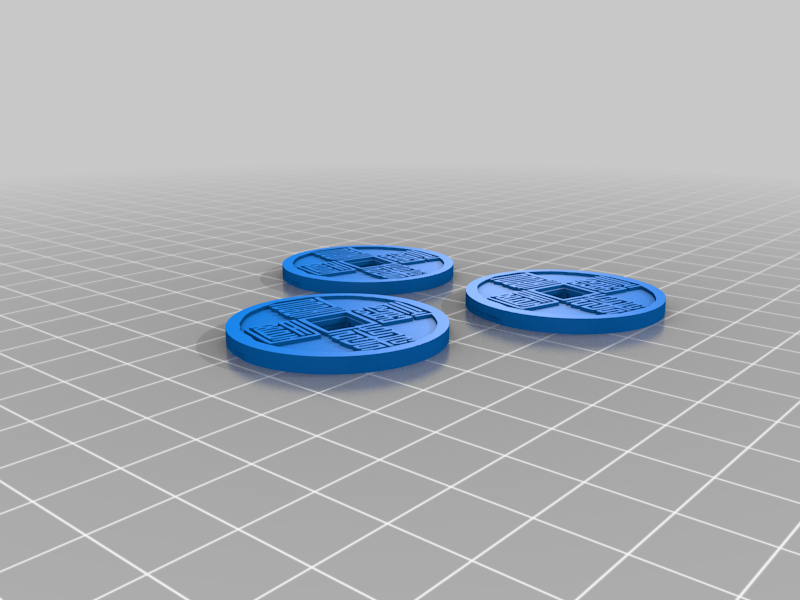 Free STL file Three Coins・3D printing template to download・Cults