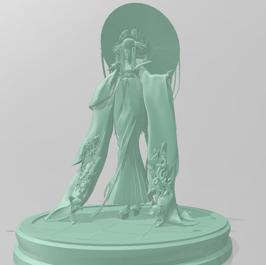 Free STL file Geisha Feudal Japan. 🇯🇵・Template to download and 3D print ...