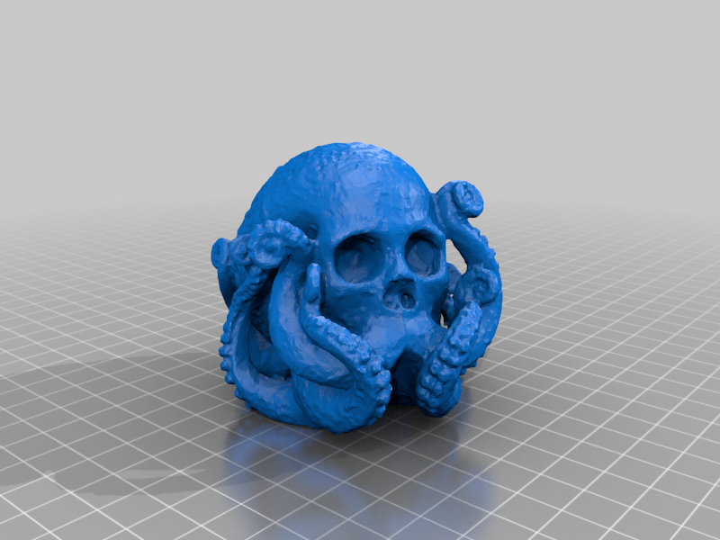 Free 3D file Octo-Skull・3D printing model to download・Cults