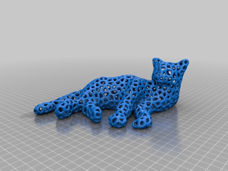Free STL file Voronoi Cat Tea Light・3D printable object to download・Cults