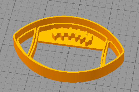STL file Rugby Ball Cookie Cutter・3D printing idea to download・Cults